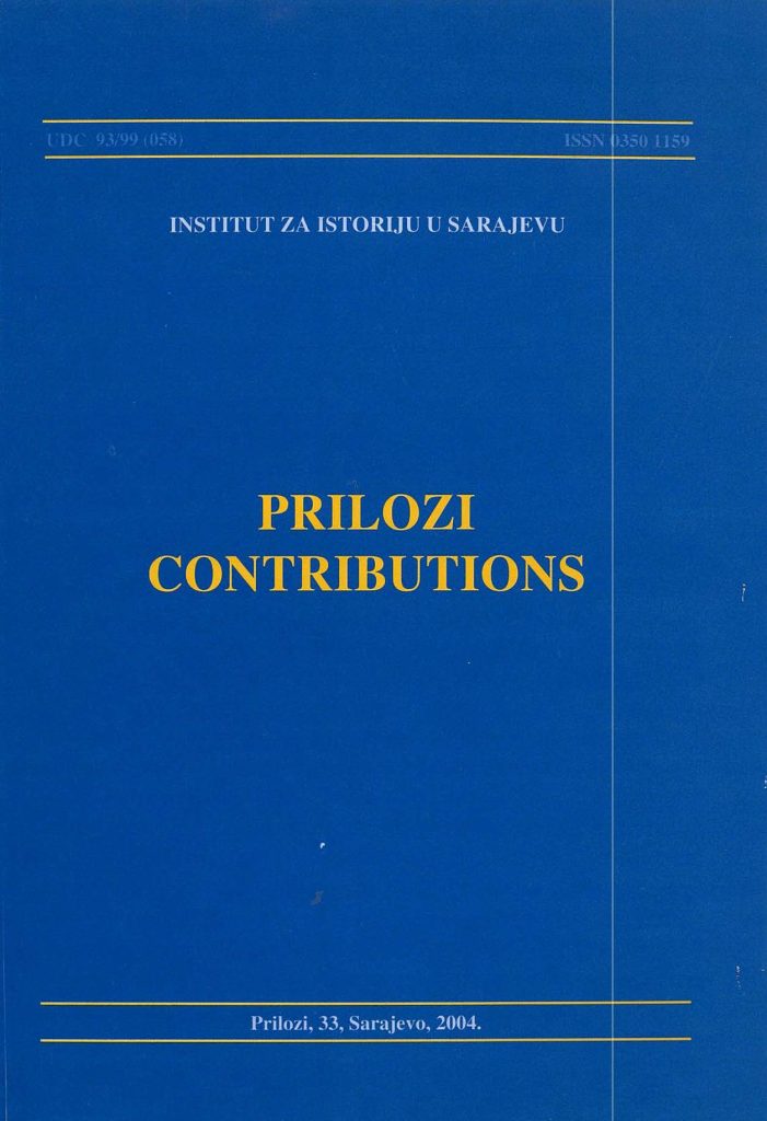 Prilozi br. 33 (2004) – Prilozi